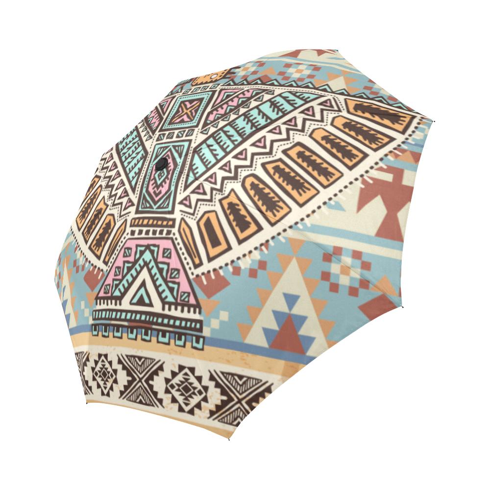 Native American Eagle Pattern Automatic Foldable Umbrella – JorJune