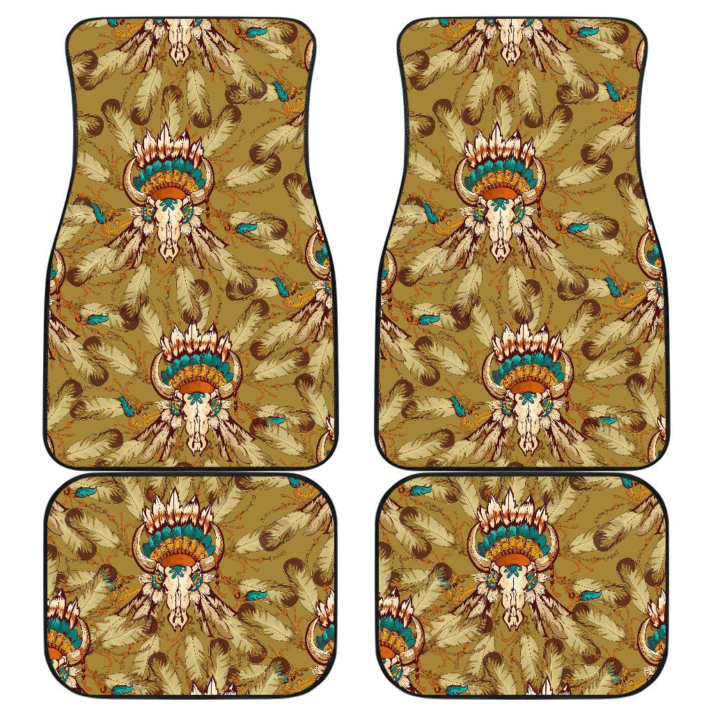 Native Indian Buffalo head Front and Back Car Floor Mats – JorJune