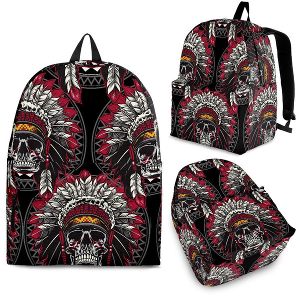 Native Indian Skull Premium Backpack – JorJune