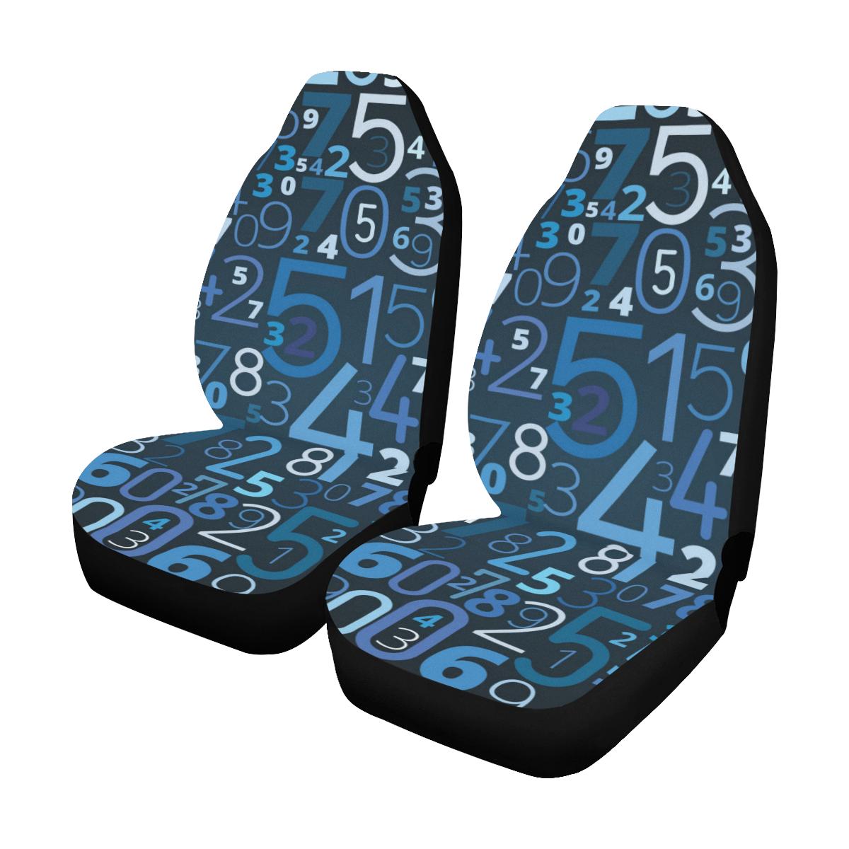 Number Pattern Print Design A02 Universal Fit Car Seat Covers – JorJune