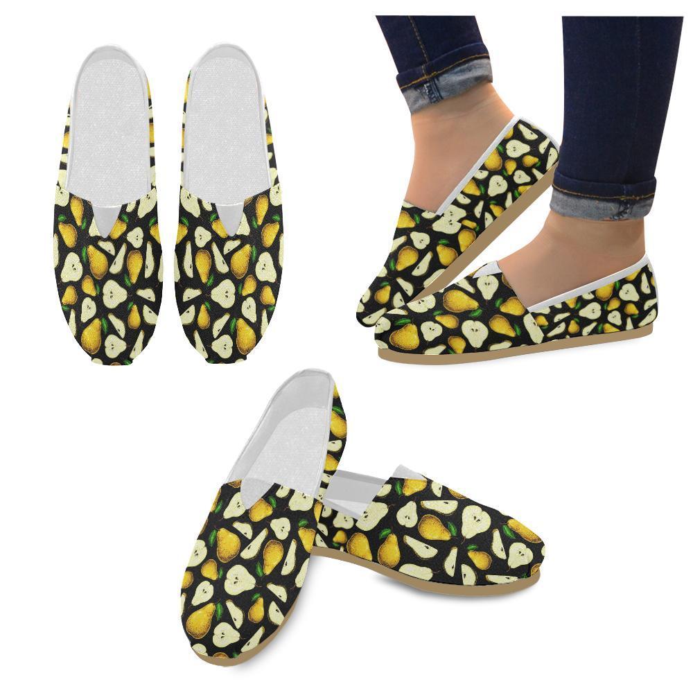 Pear Pattern Print Design PE01 Women Casual Shoes – JorJune