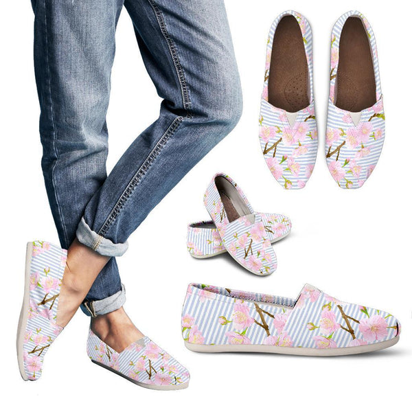 Pink Cherry Blossom Sakura Women Casual Shoes – JorJune