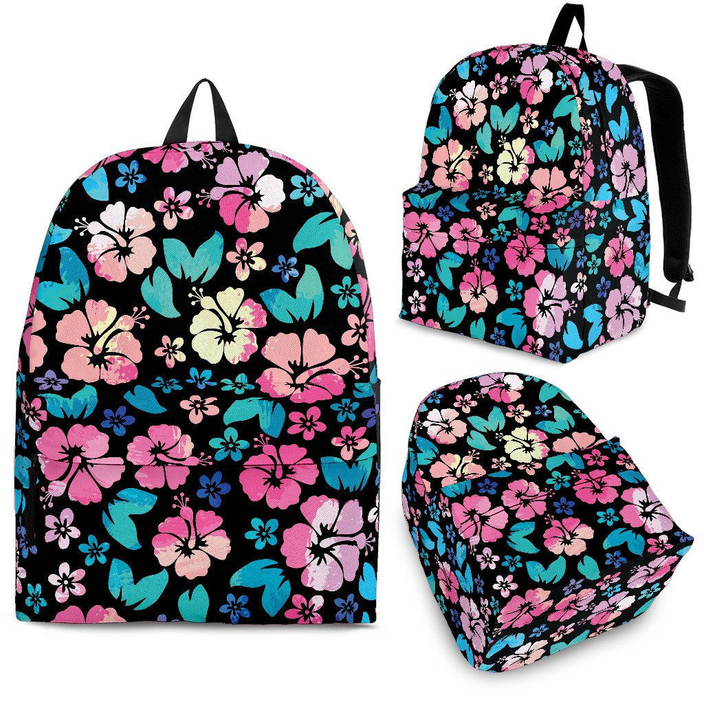 Pink Hibiscus Hawaiian Flower Premium Backpack – JorJune
