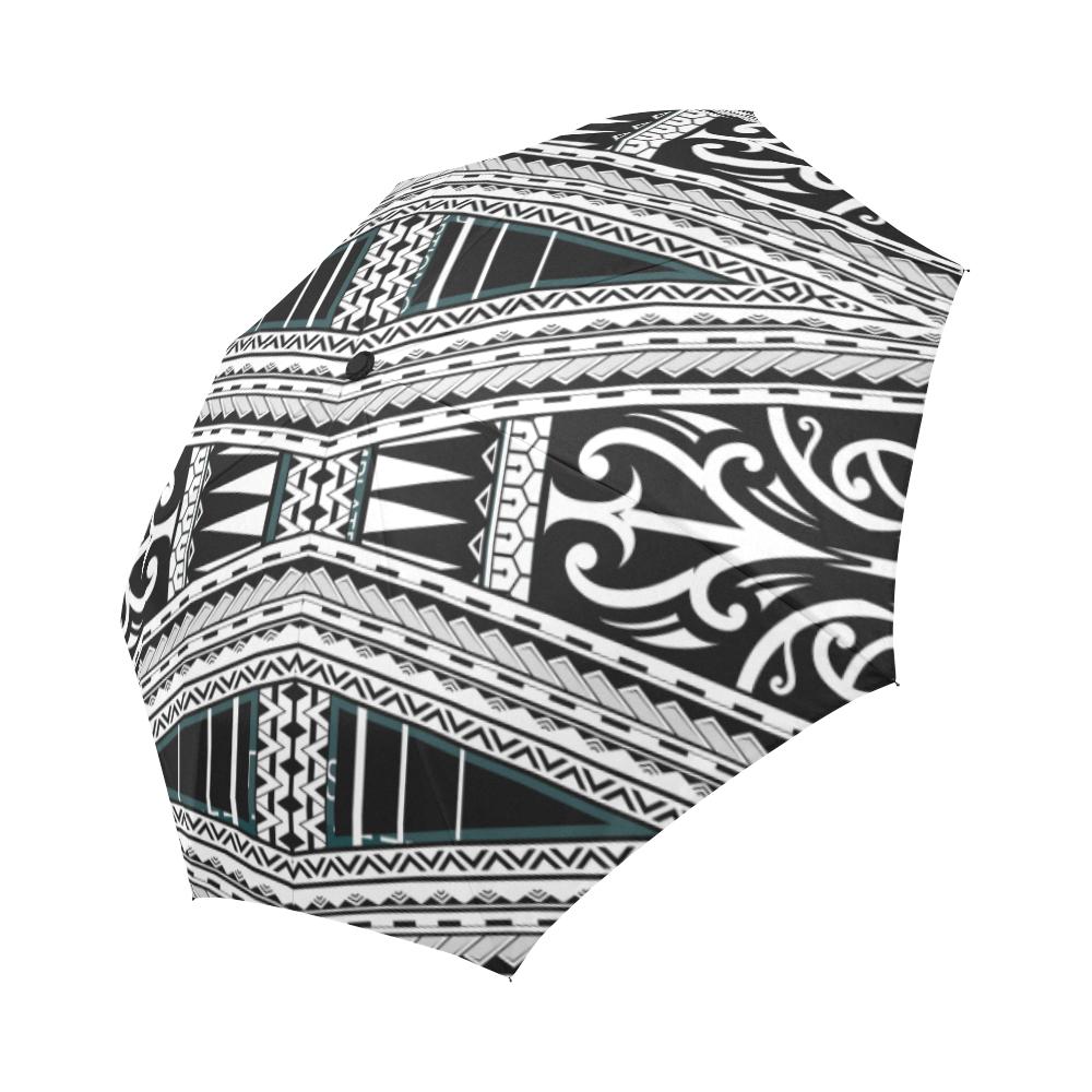 Polynesian Tribal Design Automatic Foldable Umbrella – JorJune