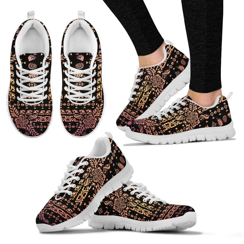Polynesian Tribal Hibiscus Hawaiian Women Sneakers Shoes – JorJune