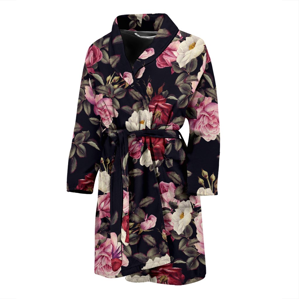 Rose Pattern Men Bathrobe – JorJune