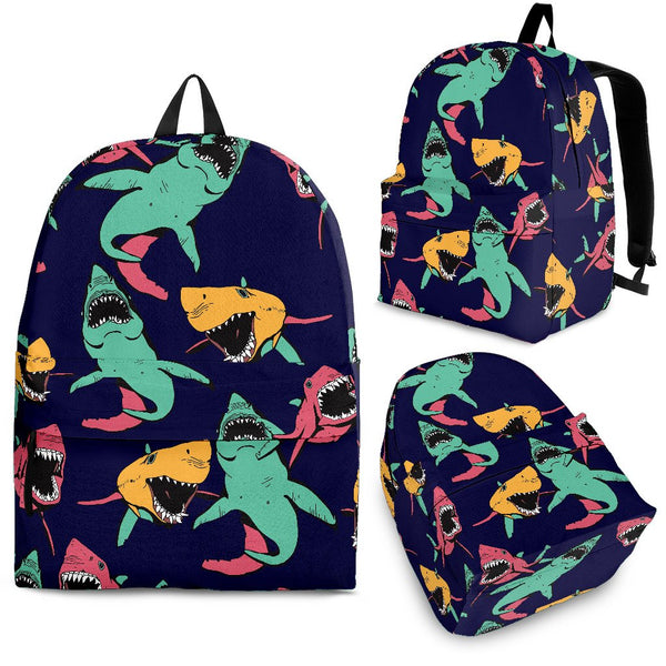 Shark Bite Pattern Premium Backpack – JorJune
