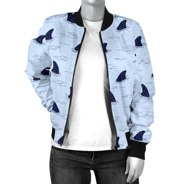 Shark Fin Women's Bomber Jacket - JorJune