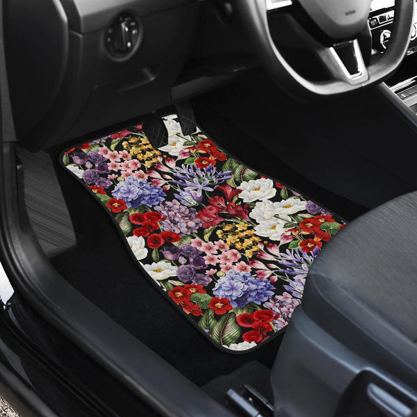 Summer Floral Pattern Print Design SF04 Car Floor Mats - JorJune