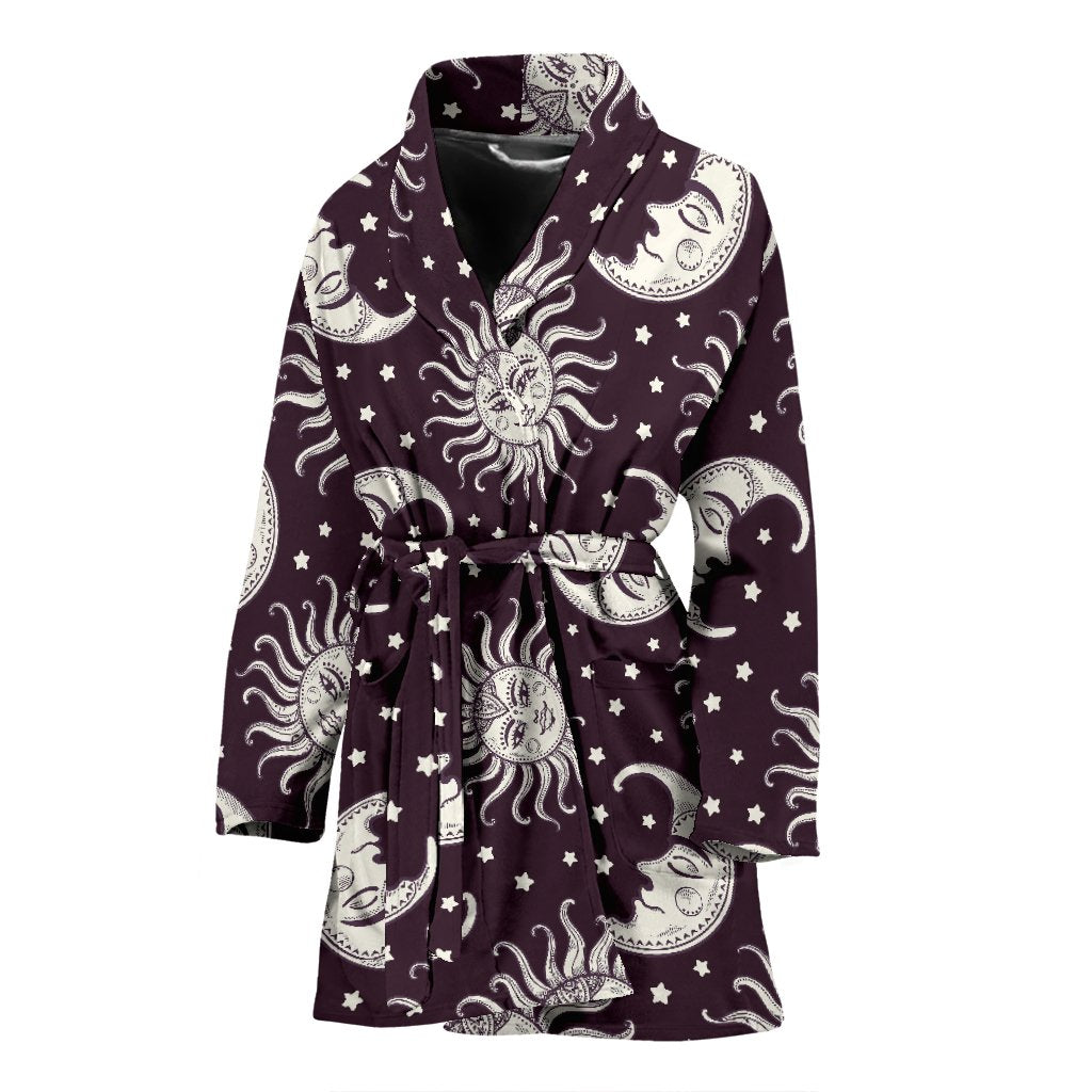 Sun Moon Face Women Bathrobe – JorJune