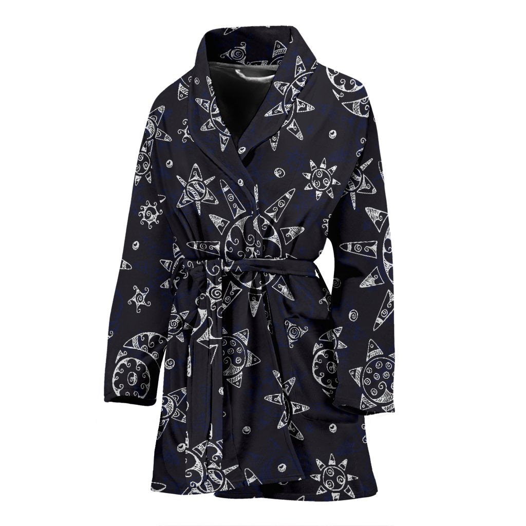 Sun Moon Pattern Women Bathrobe – JorJune