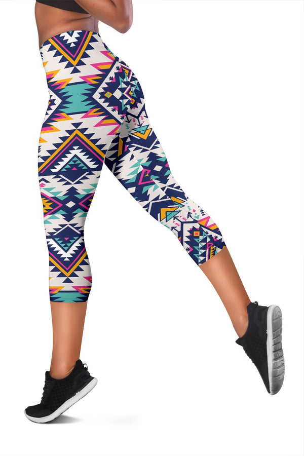 Tribal Aztec Native American Women Capris - JorJune