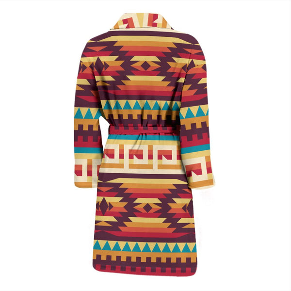 Tribal Aztec Vintage Men Bathrobe - JorJune
