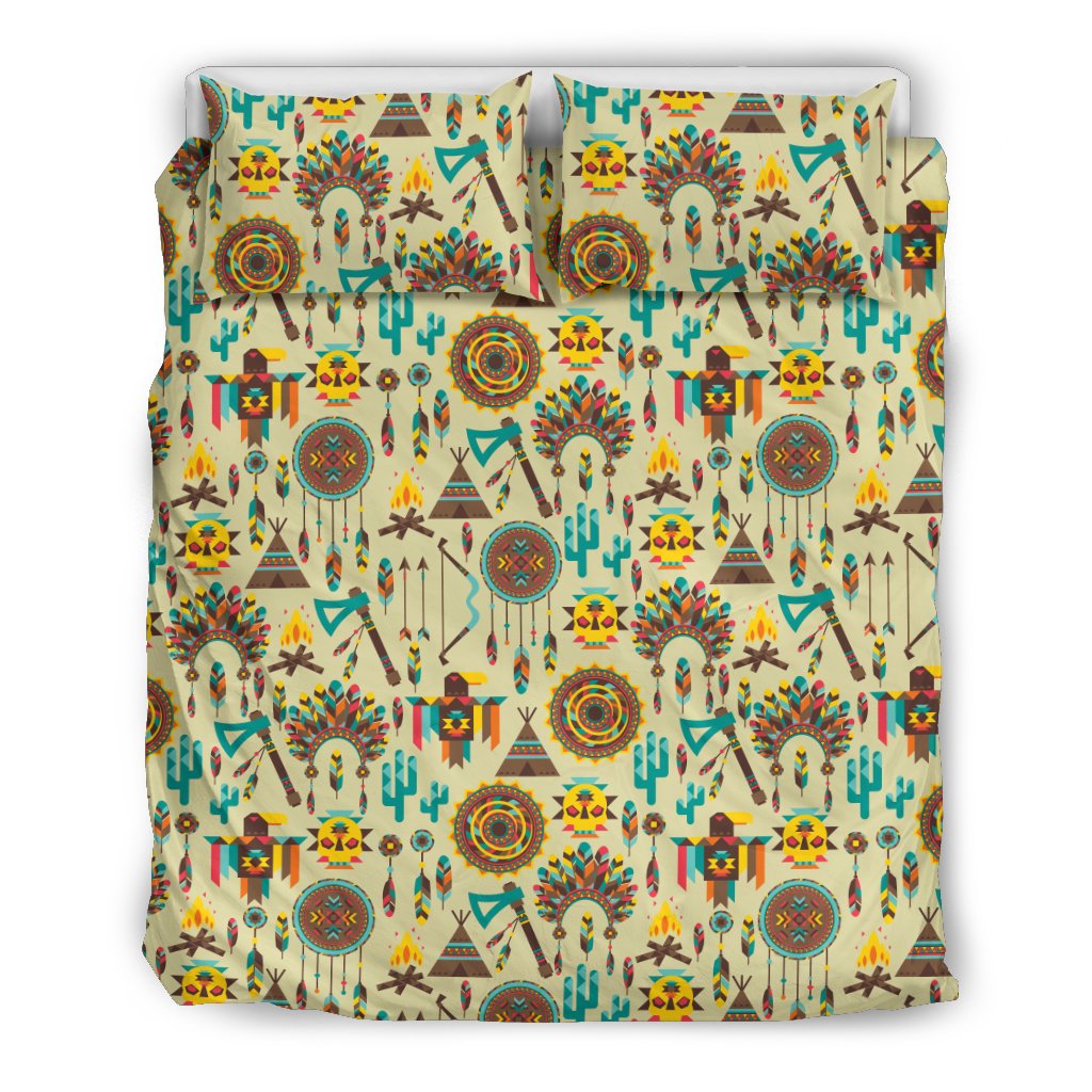 Tribal indians native american aztec Bedding Set – JorJune
