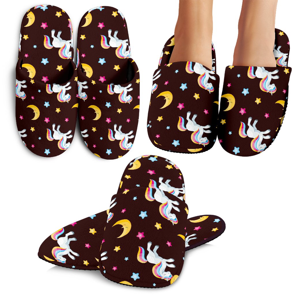 Unicorn Moon Star House Slippers – JorJune